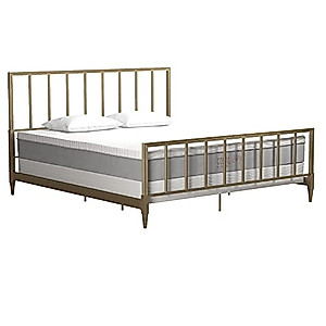 CosmoLiving by Cosmopolitan Blair Bed, Gold