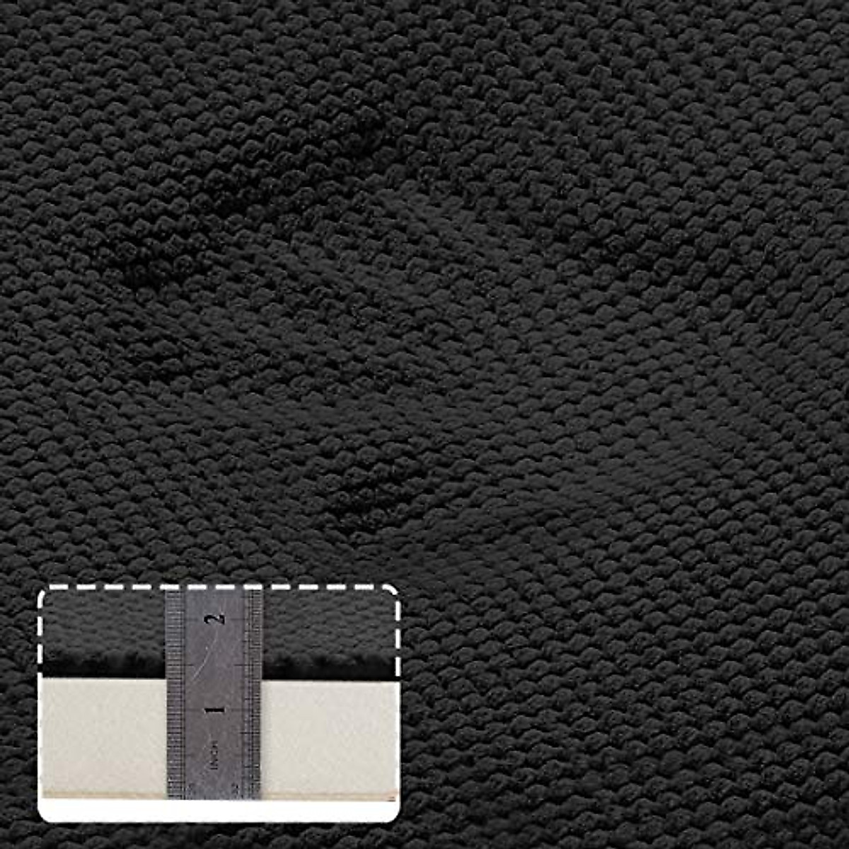 Turquoize Non Slip Memory Foam Seat Chair Cushion Pads Honeycomb Premium Comfort Memory Foam Chair Pads/Cushions with Ties - Seat Cover 16" x 16" Chair/Seat Cushion Pad, 2 Pack, Black