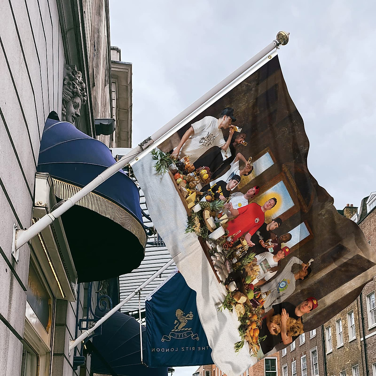 The Last Send Flag 3x5 Feet Flag Funny Poster Durable Man Cave Wall Flag with 2 Brass Grommets This beautiful entertaining banner flag for College Dorm Room Decor,Outdoor,Parties gifts, travel, filming, events, festivals..