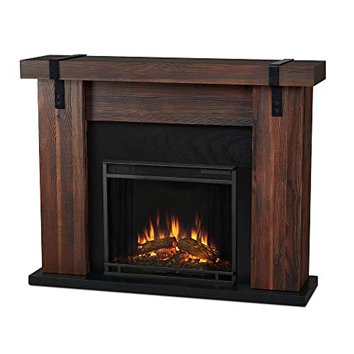 Aspen 49" Electric Fireplace in Chestnut Barnwood by Real Flame