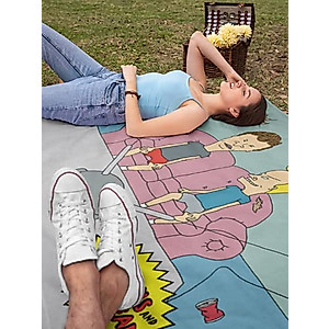 INTIMO MTV Beavis and Butt-Head On Couch Show Plush Fleece Throw Blanket Wall Scroll