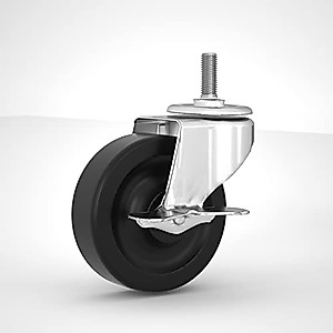 SINGAYE 5-Shelf Adjustable, Heavy Duty Storage Shelving Unit on Wheels, Steel Organizer Wire Rack, 30" W x 14" D x 64" H,Black