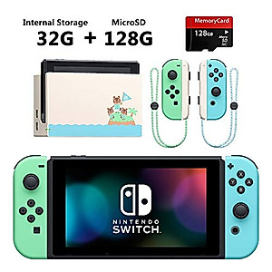 Nintendo Switch - 2020 Special Edition - Animal Crossing: New Horizons - Internal Storage 32GB - Bundle Woov Micro SD 128 GB