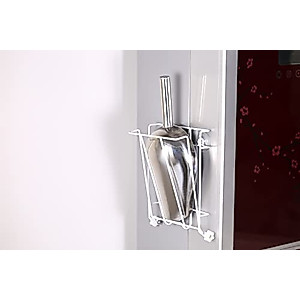 Ice Scoop Holder for Ice Machine, Universal＆Foldable Design, Stainless Steel Heavy Duty Ice Scoop Holder for Commercial,Restaurant,Countertop Ice Maker Freezer Refrigerator Kitchen