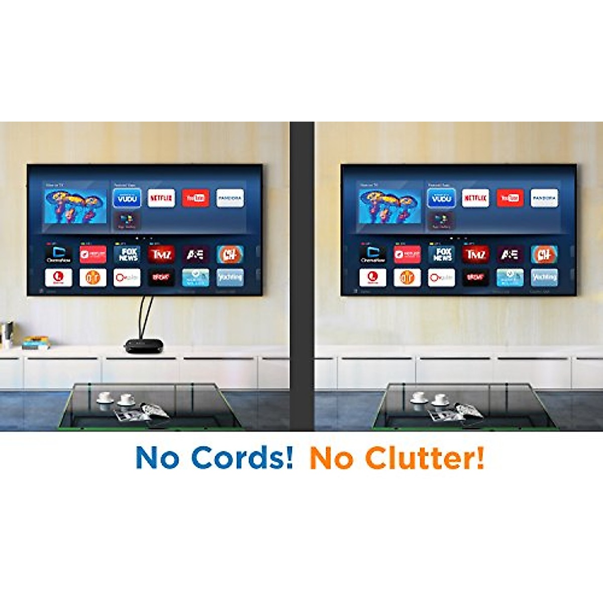 Mount-It! Cable Box Mount Behind TV | Adjustable Universal Mounting Bracket for Streaming Devices, Router, Modem, DVD | Wall and Behind TV Compatible, Steel