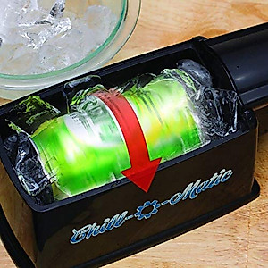 Chill-O-Matic Instant Beverage Cooler, Chill Drinks in 60 Seconds with this Portable Cooling Device - Perfect for Outdoor Activities and Parties