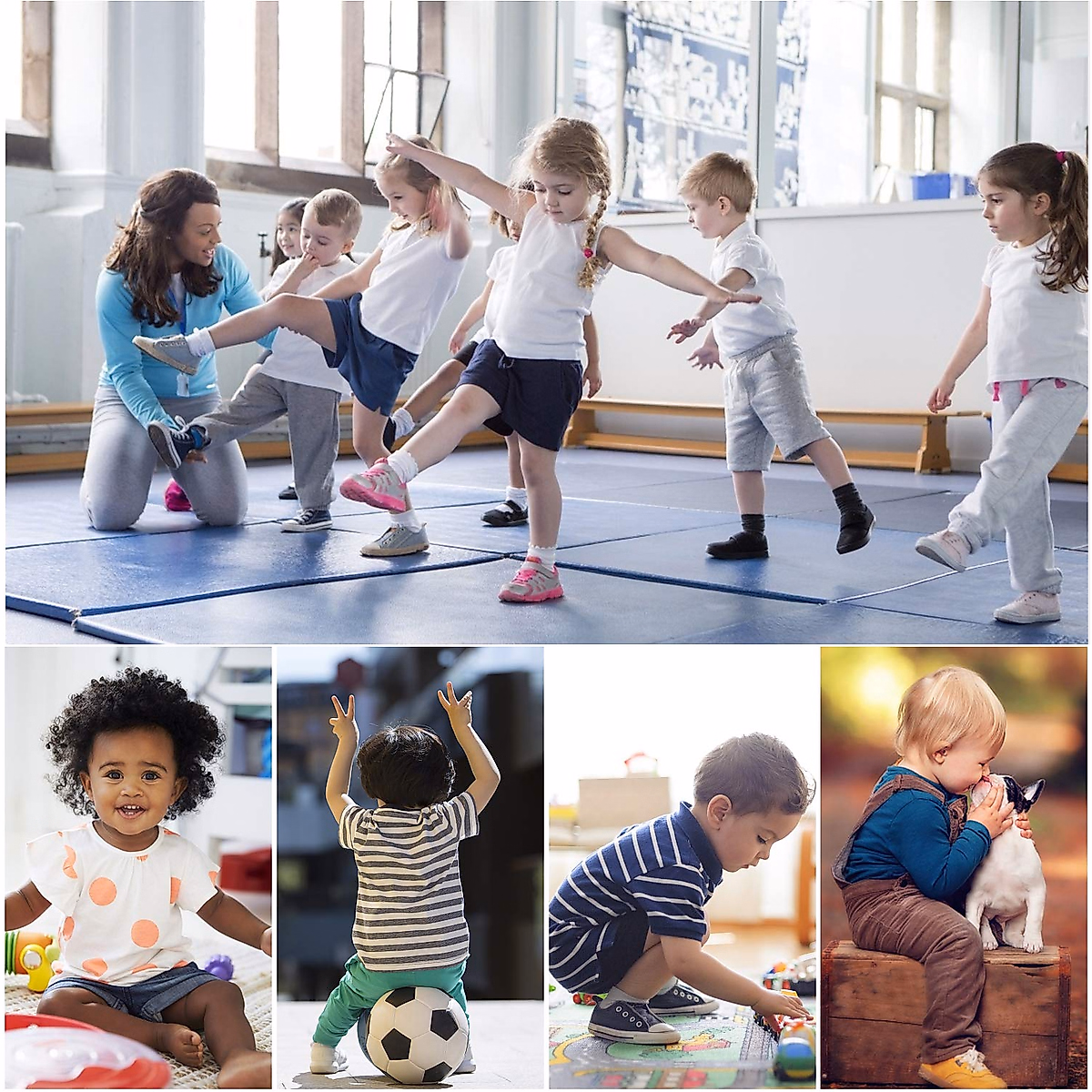 Baby Boy Socks, 12 Pairs Non Slip Toddler Socks Cotton Grip Socks Toddler Socks with Grippers for Baby Boy Infant