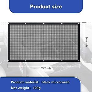 gunhunt Pack-1 Car Pet Protection Net, Car Divider Net, Pet Net Barrier, Backseat Safety Guardrail, Obstacle Isolation Net, Car Interior Products, for Most Cars, Trucks and Vans (Black)