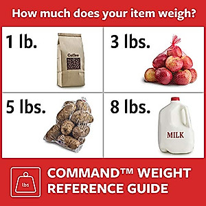 Command HOM-15 Large, Organize Damage-Free, 1, 4 Strips Caddy, Clear, 2 Count