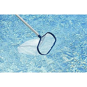 Poolmaster 21195 Aluminum Swimming Pool & Spa Leaf Rake, Medium, White