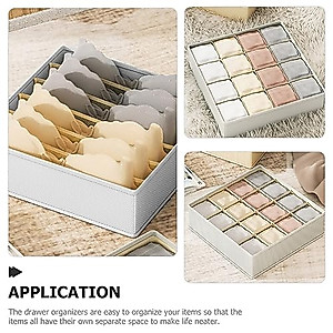 Didiseaon 1 Set Underwear Drawer Organizer Bras Socks Storage Foldable Wardrobe Organizer