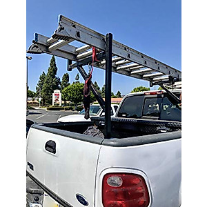 MaxxHaul 70233 Heavy Duty Ladder Rack. , Black
