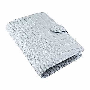 Filofax 026092 Classic Rock Personal Organizer, Bible, Silver Mist
