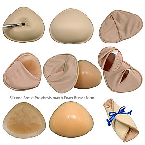 Sendyou Mastectomy Bra for Women Breast Prosthesis with Pockets SY66 (Beige, 36B)