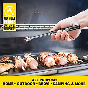 ZeroDark 360 Flex Electric Plasma Lighter USB Rechargeable Candle Lighter with Long Arc 360° Flexible Neck for Grill, Camping, Cooking, BBQ, and Fireworks