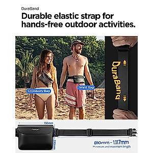 Spigen AquaShield Waterproof Pouch A620 (Pack of 2) - Black, Clear