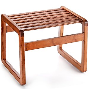 Nicunom Wooden Step Stools for Adults Kids, One Step Stool Wooden Foot Rest Stool Potty Training Stool Stepping Stools for Bathroom, Bedroom, Kitchen, Bedside