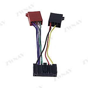 ZWNAV ISO Car Radio Wire Cable Wiring Harness Stereo Adapter Connector Adaptor Plug Power and Loudspeaker Fit for Ford 2011+ (Select Models), for Land Rover 2011+ (Select Models)