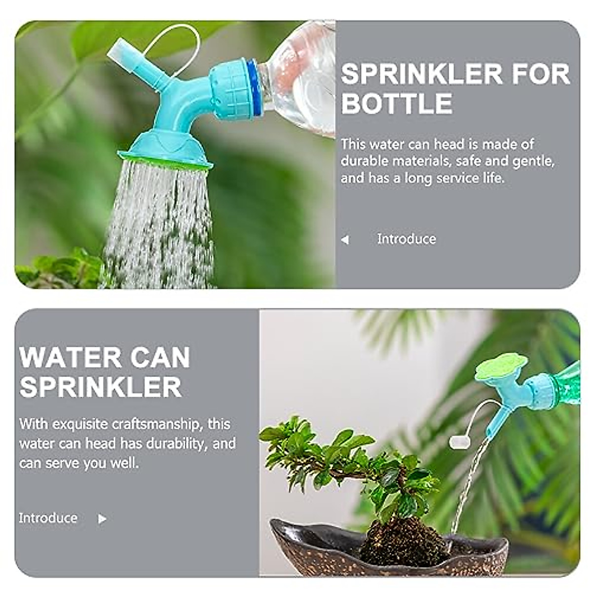 Didiseaon Watering Can Flower Heads 3pcs Water Sprinkler Nozzle Gardening Sprayer Beverage Bottle Watering Tool for Plant Cultivation Potted Flowers Bonsai