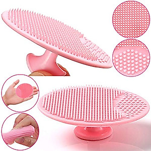 Baby Bath Brush, Cradle Cap Silicone Massage Scrubbers Exfoliator | The SkinSoother Baby Essential for Dry Skin, Eczema (Small-4PCS)
