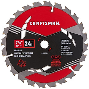 CRAFTSMAN CMAS3725243 3 Pack 7-1/4-In 24-Tooth Carbide Circular Saw Blade