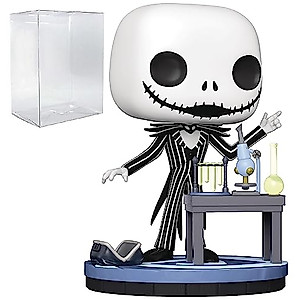 POP Disney: The Nightmare Before Christmas 30th Anniversary - Jack Skellington Lab Funko Vinyl Figure (Bundled with Compatible Box Protector Case) Multicolored 3.75 inches
