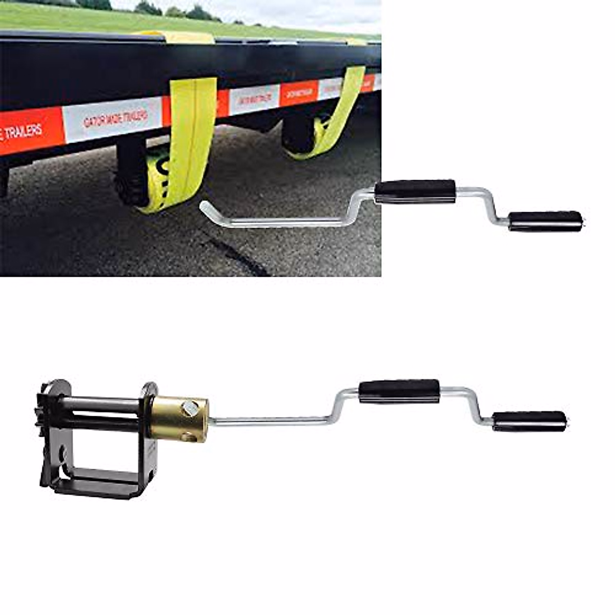 QZATTCAEN Strap Winder for Flatbed Truck Hand Roller for Winding Kwik Winder Winch Winder for Winch Straps