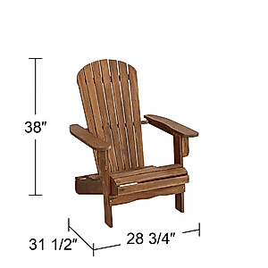Teal Island Designs Cape Cod Natural Wood Adirondack Chair