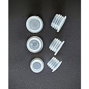 Plastic Stopper Replacement Plug for Salt and Pepper Shakers, Flower Pots, Bottles, Pipes etc 5/8”, 9/16”, 1/2” (6 pcs)