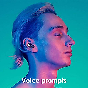 Heave Bluetooth 5.0 Earbud,Mini Invisible Wireless Bluetooth Earpiece Headset in-Ear HiFi Stereo Sound Headphone with Mic for Running Workout Blue