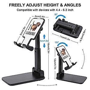 I Love Dachshund Cell Phone Stand Foldable Tablet Holder Adjustable Cradle Desktop Accessories for Desk