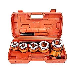 HFS (R Ratchet Pipe Threader Kit Ratcheting Pipe Threading Tool Set (5dies)