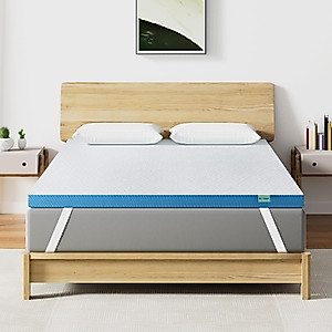 FP FLEXPEDIC FLEXEDIC 2 Inch Mattress Topper King, Premium Soft Topper for Cooling Sleep, Non-Slip Design with Removable & Washable Cover, CertiPUR-US Certified