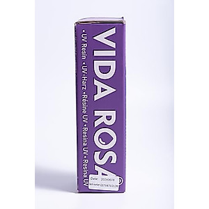 VidaRosa 500g UV Resin,Clear Hard Fastest Curing Epoxy Resin, Zero Yellowing Superb Transparency, Ultraviolet Solar Curing Resin Glue for Molds Jewelry Making Pendants Earrings Bracelets Crafts DIY
