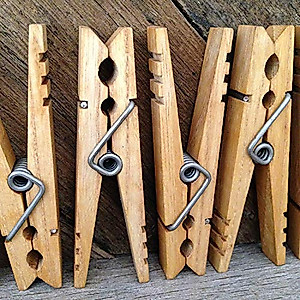 20 Hardwood Clothespins Made in The USA