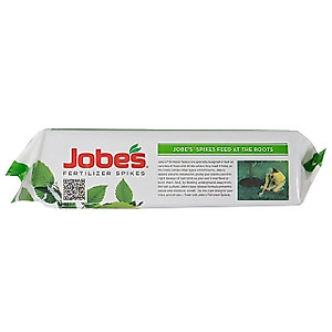 Jobe’s, 01660, Fertilizer Spikes, Tree & Shrubs, Includes 15 Spikes, 12 ounces, Brown