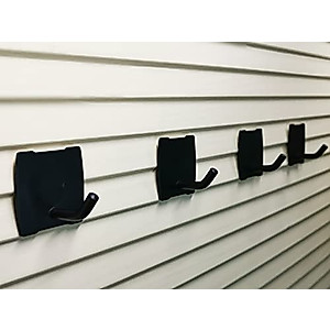 3M Hooks,Adhesive Hooks Heavy Duty Stick on Wall Hooks Towel Hooks Door Hooks Waterproof Stainless Steel Adhesive Towel Hooks Adhesive Holders for Hanging Clothes Bathroom Adhesive Hook 6 Pack (Black)