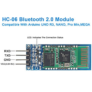 3PCS HC-06 HC 06 Bluetooth Module RF Wireless Bluetooth Transceiver Module 4 Pins for Arduino