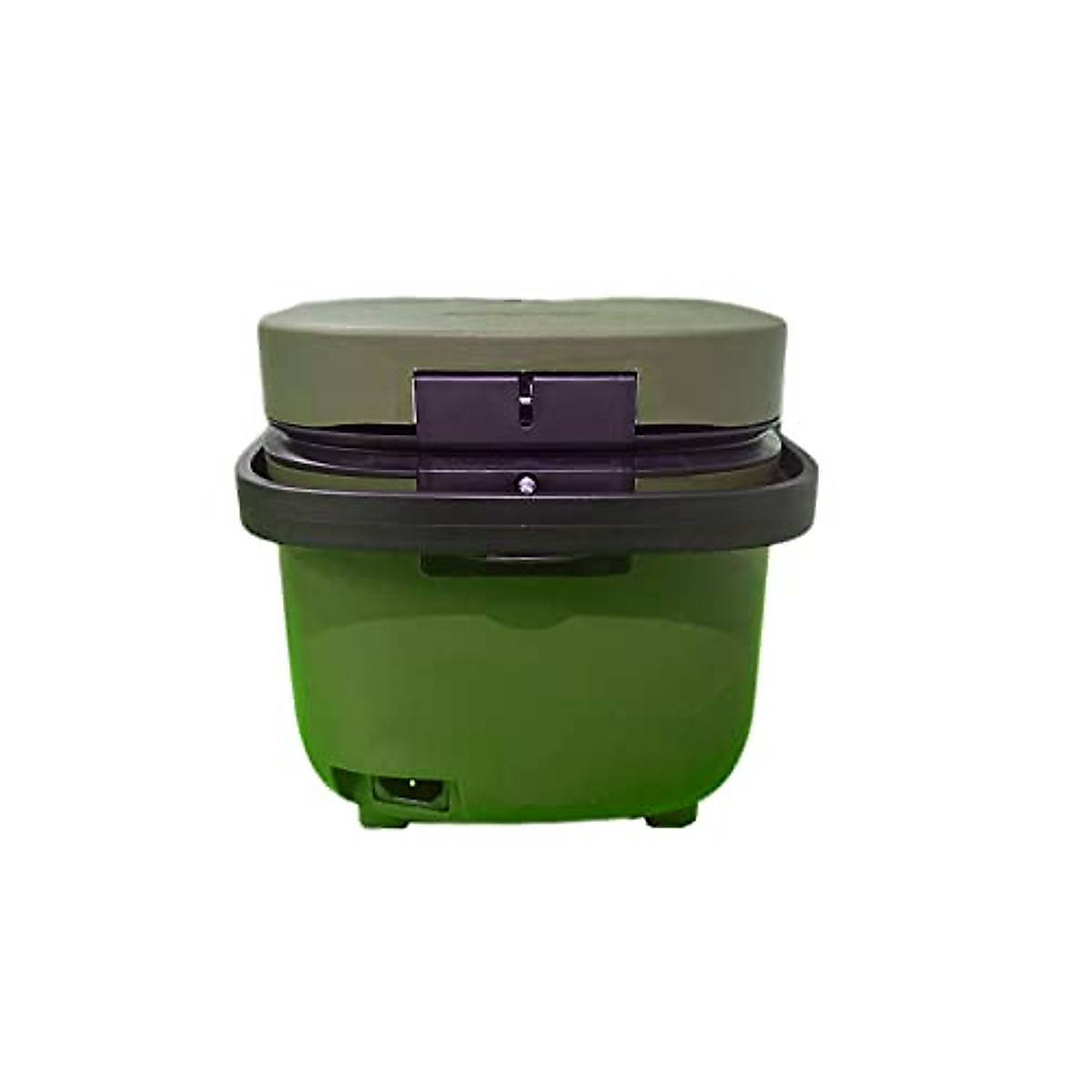 ANNAPURNA DISTRIBUTOR Mini Rice Cooker, Healthy Ceramic Coating 1.2L Small Rice Cooker hold 1-2.5 cups uncooked rice for 1-3 People, Portable Travel Rice Cooker with Steam Tray, Easy to use. (Green)
