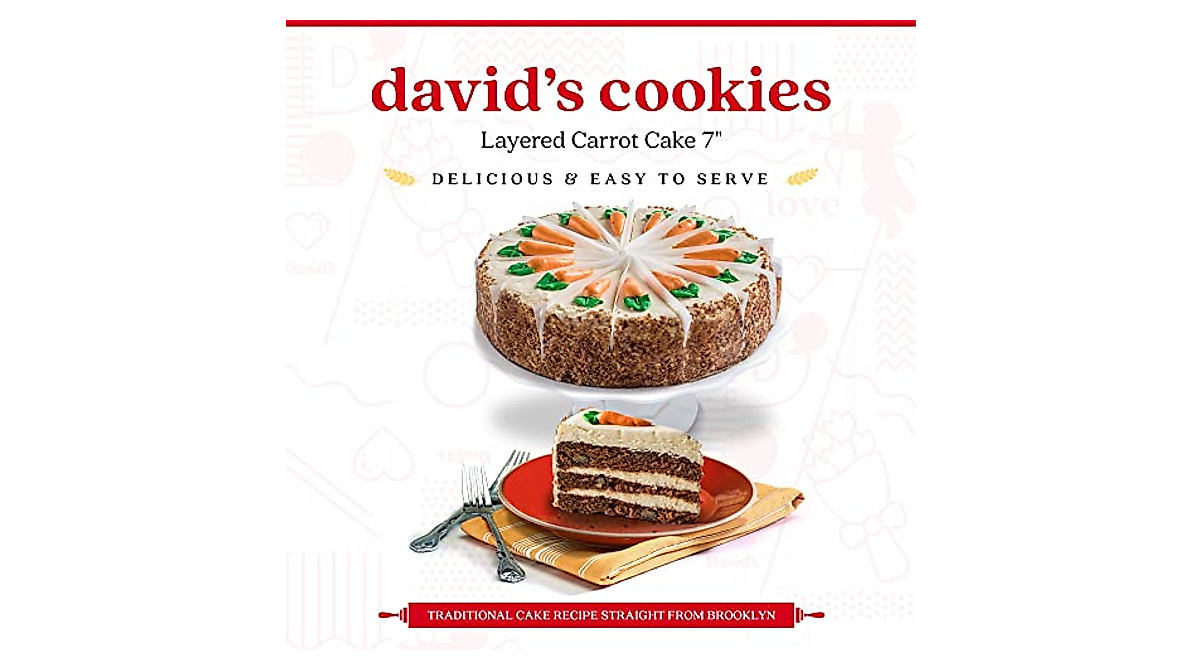 David's Cookies Layered Carrot Cake 10" - Gourmet Easter Dessert