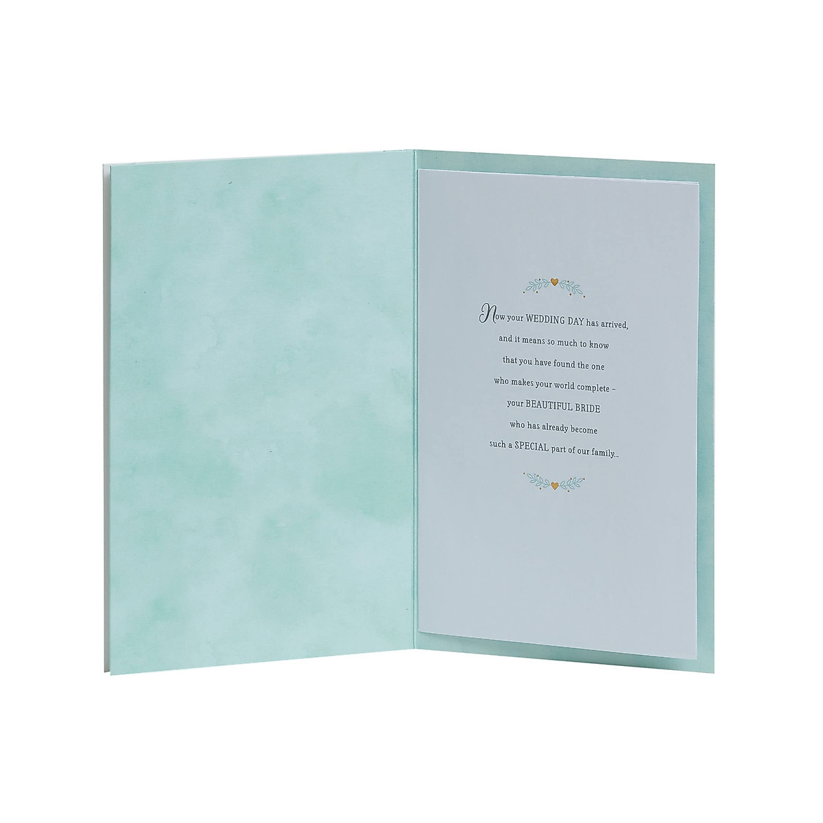 UK Greetings Son & Daughter-In-Law Wedding Card With Envelope - Pretty Cake Design