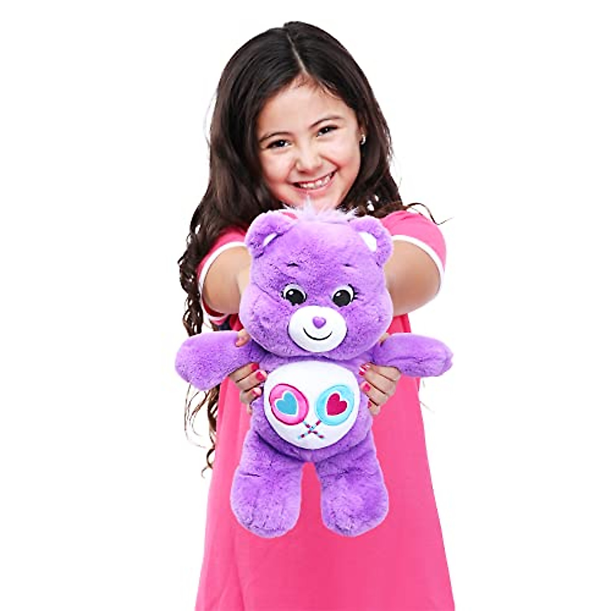Care Bears Share Bear Stuffed Animal, 14 inches , Purple