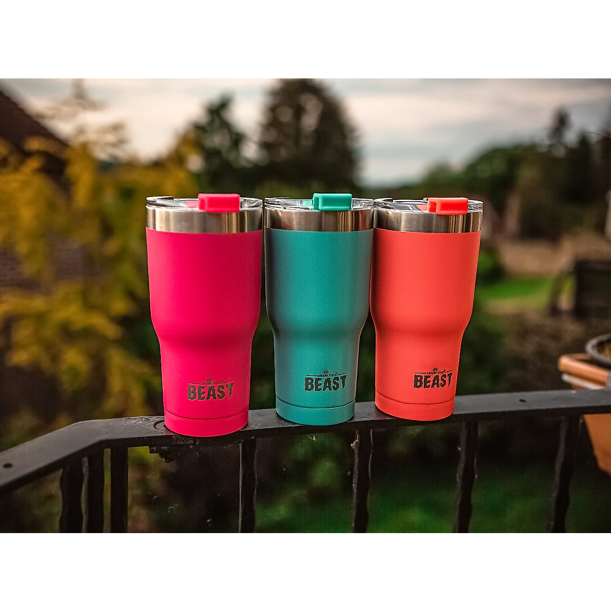 Beast 40 oz Tumbler Stainless Steel Vacuum Insulated Coffee Ice Cup Double Wall Travel Flask (Cupcake Pink)