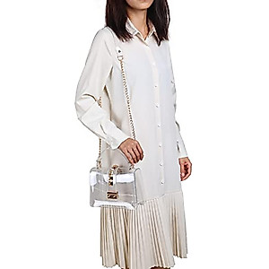 lola mae Clear Purse Crossbody Handbag For Women See Through Jelly Transparent Satchel Shoulder Bag for Concert Sport Event (LM6562)