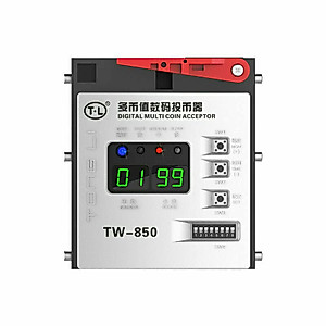 MOOKEENONE Vending Machine Coin Acceptor TW-850 Top Entry Multi Coin Acceptor Coins Selector Mech
