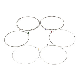 5 Packs Full Set Orphee RX17 Nickel Alloy Colorful Ball-End Electric Guitar Strings Standard Tension 010-046