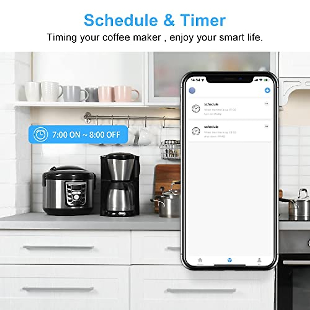 Ampai HomeKit Smart Plug Compatible With Alexa, Siri, Google Home - Energy Monitoring Smart Outlet - Remote Control - 2.4GHz Wi-Fi - 15Amp