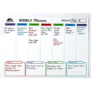 Magnetic Dry Erase Chore Chart for Multiple Kids and Monthly or Weekly Planner Calendar 17x12" Each, Blank Magnetic List, Chores Reward Chart, Good Behavior Chart, Kids Home Magnetic Chore Chart, Kids Multiple Kids, Schedule Board for Kids (Chore Chart an