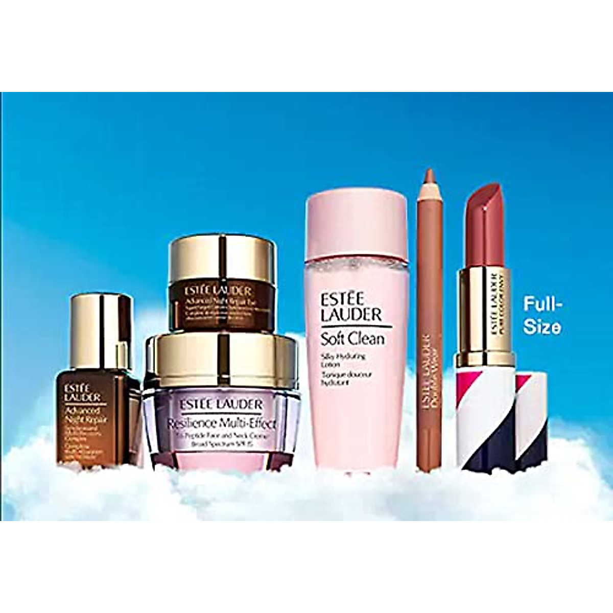 Estee Lauder 2021 7pcs Lift & Plump Gift Set Includes Resilience Moisturizers, Advanced Night Repair Serum & Eye More