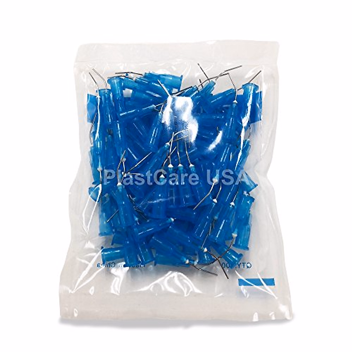 200 23 Gauge Blue Dental Pre Bent Flow Dispensing Needle Etch Tips, 2 Bag